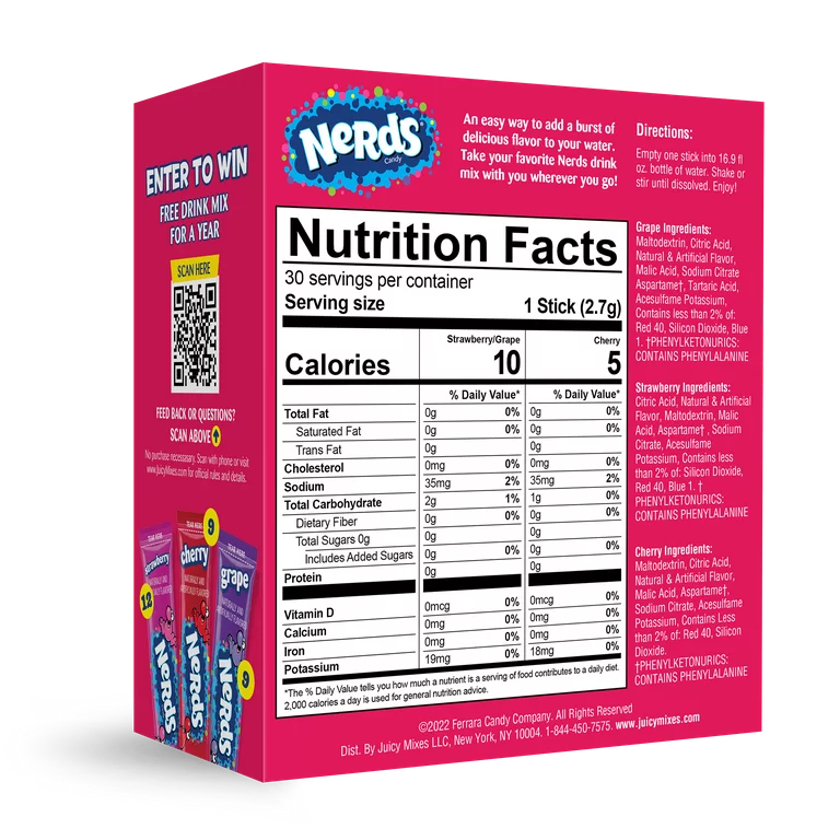 NERDS VARIETY PACK DRINK MIX – CEREALIZATE PRICMX