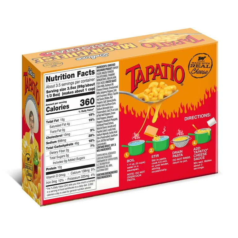Tapatio Mac & Cheese Original – CEREALIZATE PRICMX