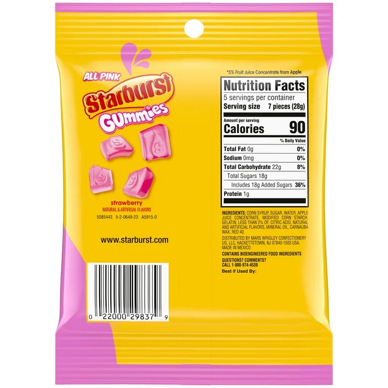 Starburst All Pink Gummies – CEREALIZATE PRICMX